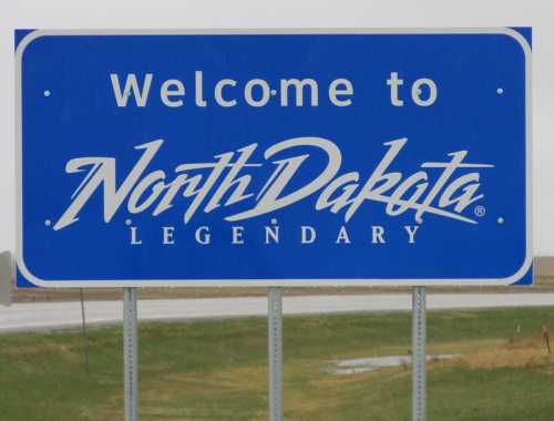 Welcome To North Dakota Sign: The Most Beautiful Sight