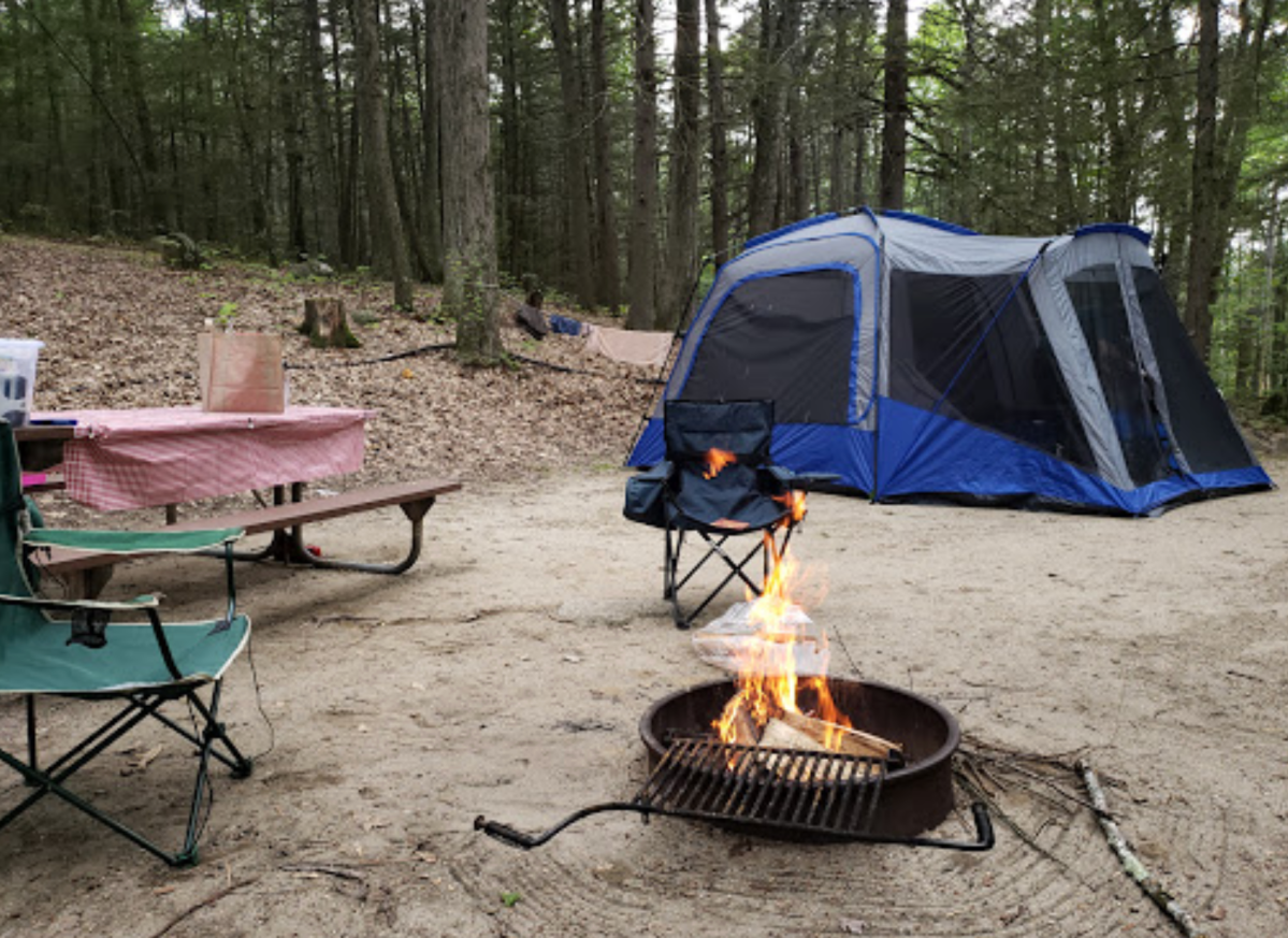 Camping In Massachusetts: At The Waterfront Erving State Forest