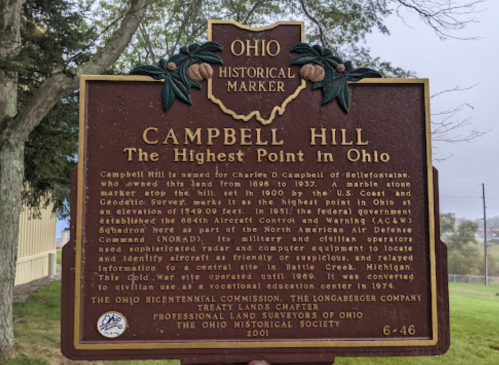 Drive To Campbell Hill: Highest Point In Ohio