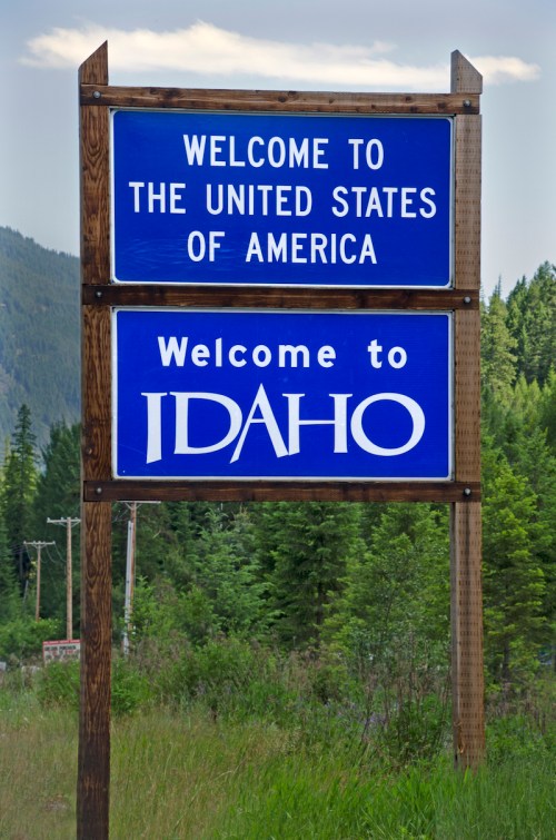 The Best Sight Is A Road Sign That Says Welcome To Idaho