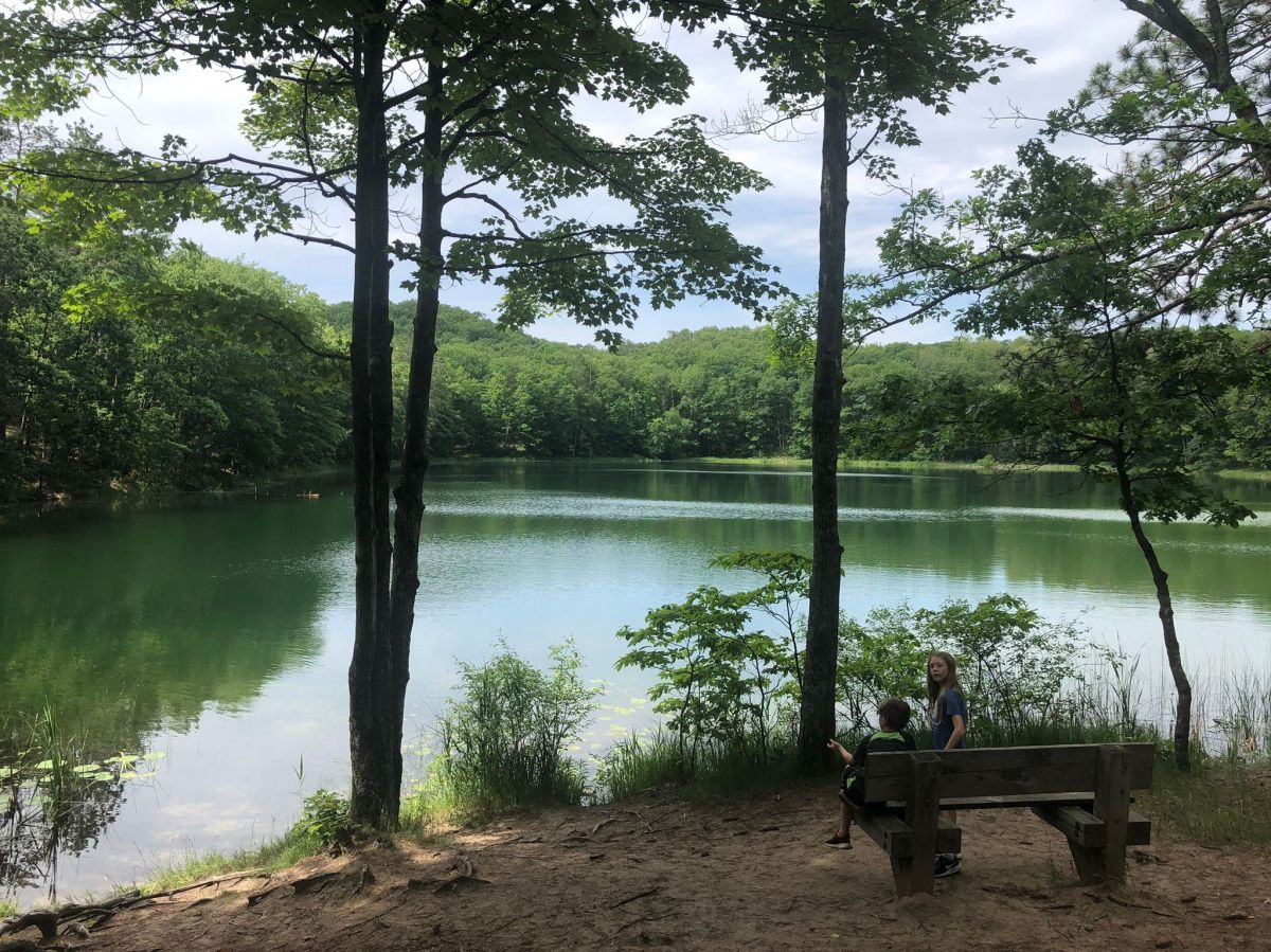 Bowman Lake Trail In Michigan Features A Peaceful Lake