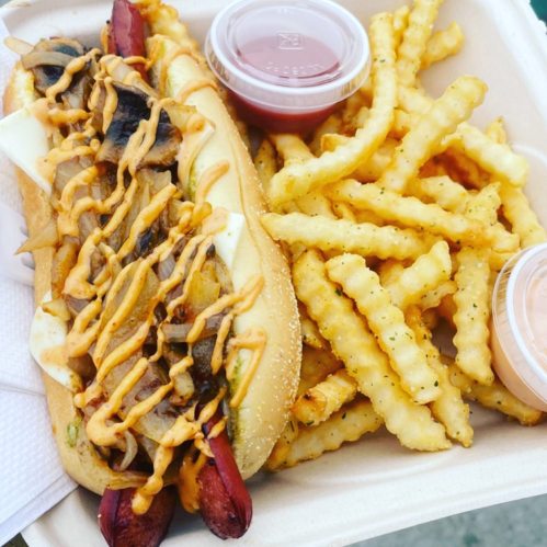 Reindeer Hot Dogs In Alaska: Grab One From A Street Vendor
