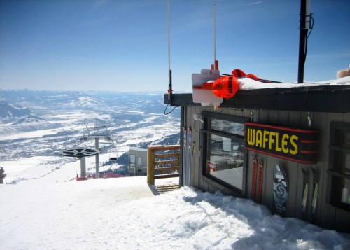 Try The Famous Jackson Hole Waffles At Corbet's Cabin