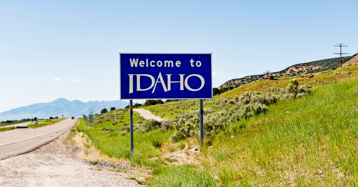 The Best Sight Is A Road Sign That Says Welcome To Idaho