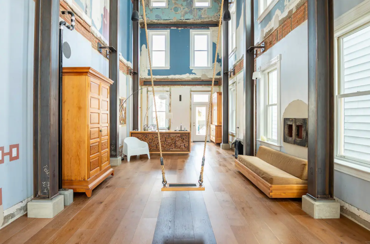Swing House: Cincinnati Airbnb With A Three-Story Indoor Swing