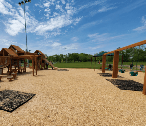 The Whimsical Playground At City Of Hurricane Bridge Park In West Virginia