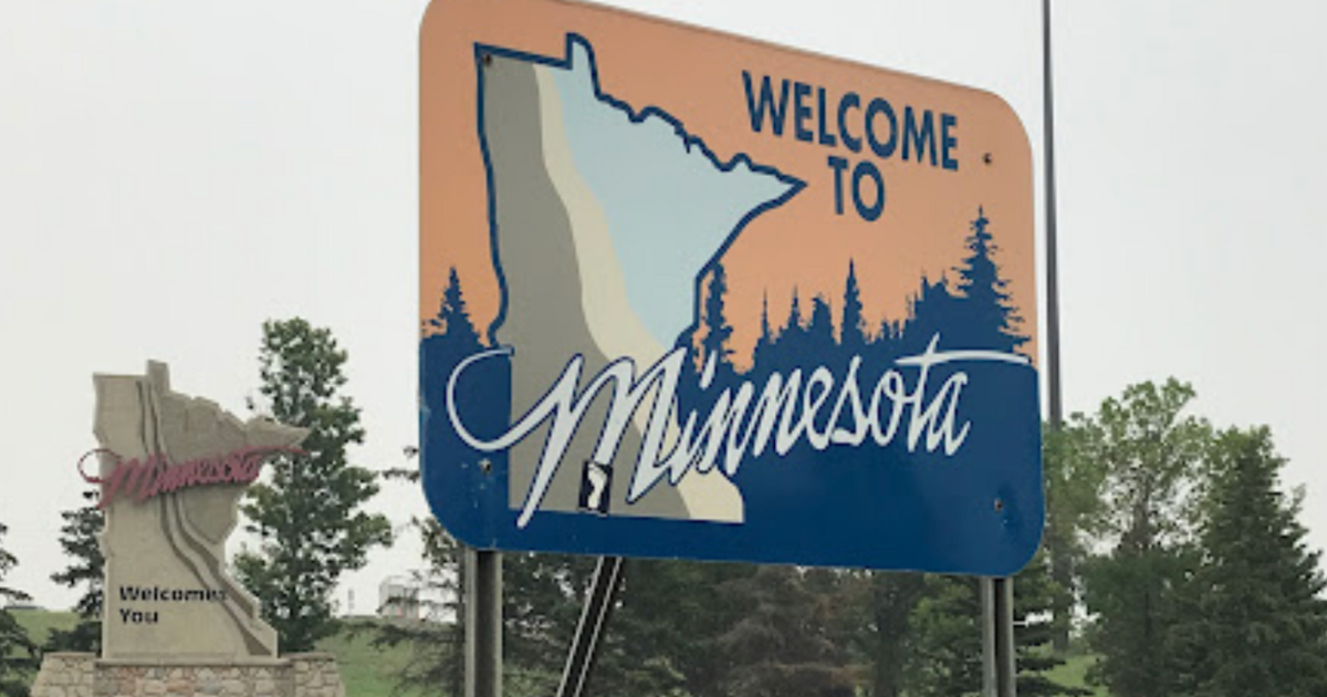 The Best Sight: Welcome To Minnesota Sign