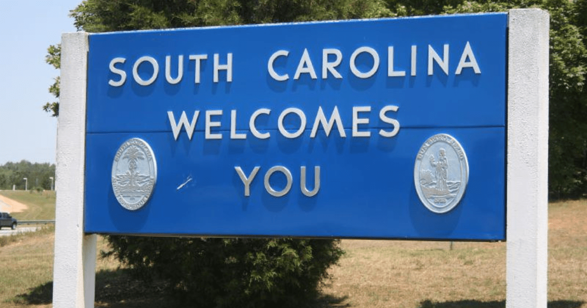 The Best Sight In The World: A Welcome To South Carolina Sign
