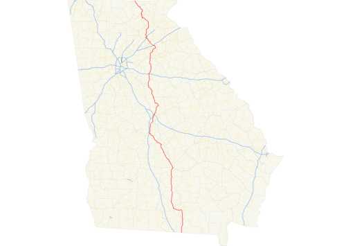 Georgia State Route 11 Runs Through The Whole State