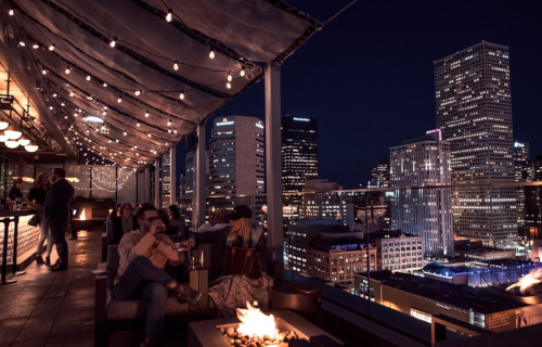 Sip Drinks At 54thirty, The Tallest Rooftop Bar In Colorado
