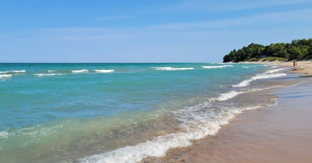Christmas Cove Beach In Michigan Has Brilliant Blue Waters