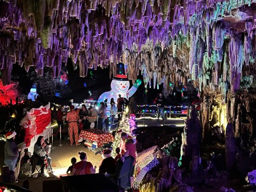 Experience Christmas in the Cave at Historic Cherokee Caverns
