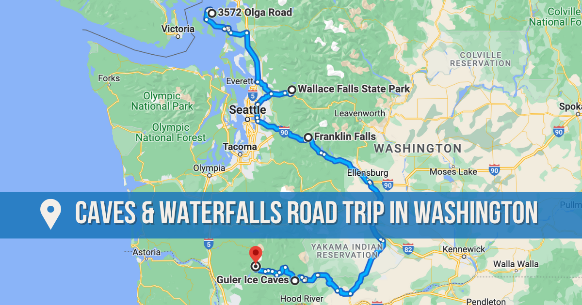 Map Washington State Waterfalls