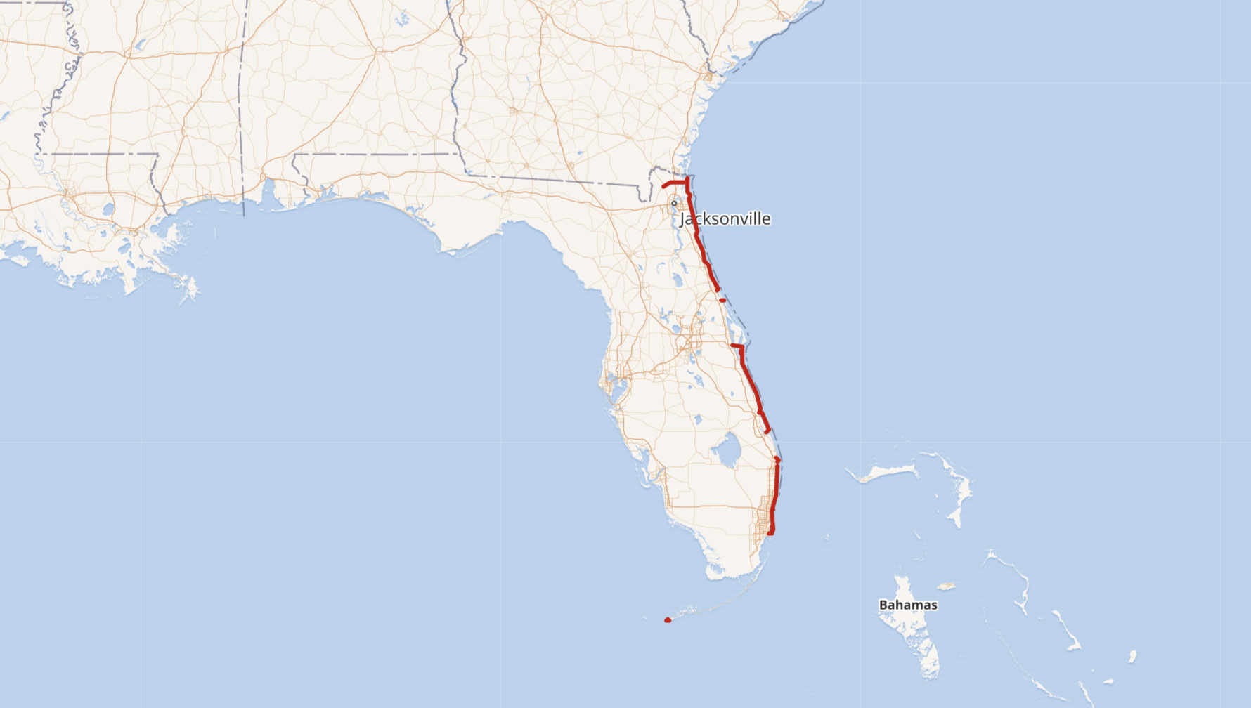 A1a Map Florida Upcoming Road Closure Notice For Vehicular Traffic On
