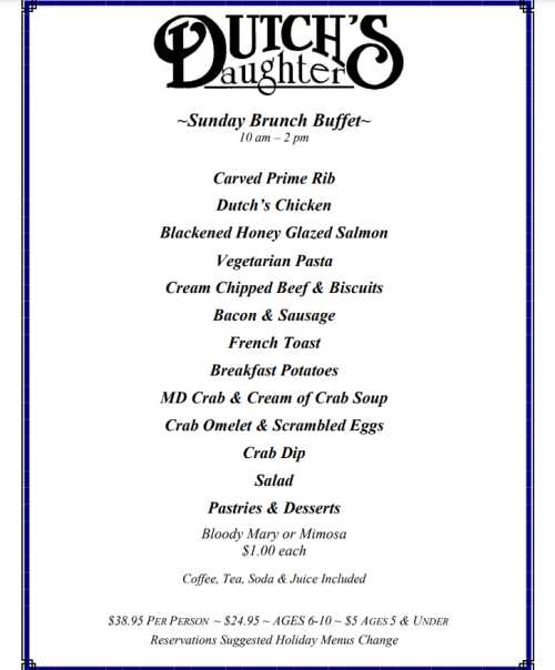 Dutch's Daughter Has The Best Brunch Buffet In Maryland