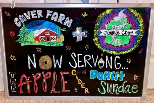 Jimmie Cone In Maryland Is Serving An Apple Cider Donut Sundae