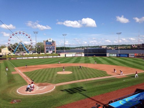 This Baseball Stadium Holds a Miniature Amusement Park In Iowa