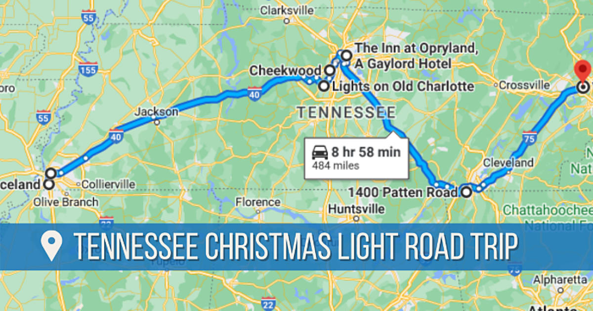 Take A Holiday Road Trip To See Christmas Lights In Tennessee