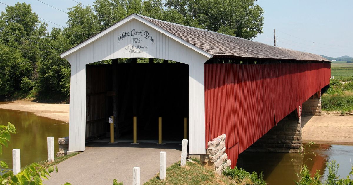 Medora Covered Bridge Is The Longest Covered Bridge In Indiana