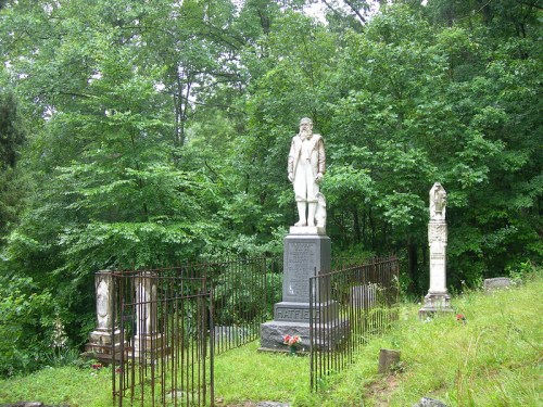 The Devil Anse Hatfield Grave Statue In West Virginia Is From Italy