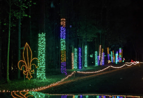 Drive Through Christmas Lights In Louisiana: Candy Cane Lane