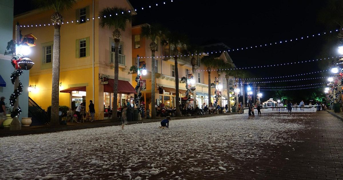 The Small Town Of Celebration Is The Snowiest Town In Florida