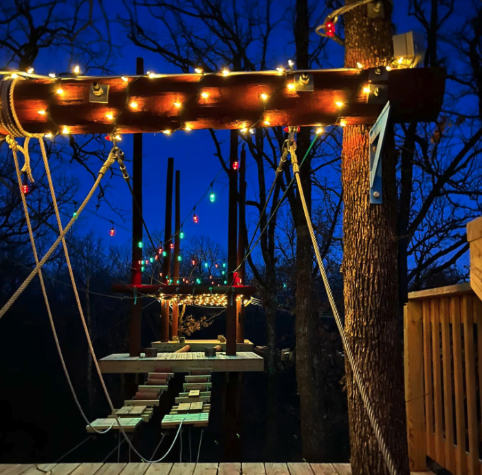 Experience A Holiday Zip Line At POSTOAK In Tulsa, Oklahoma