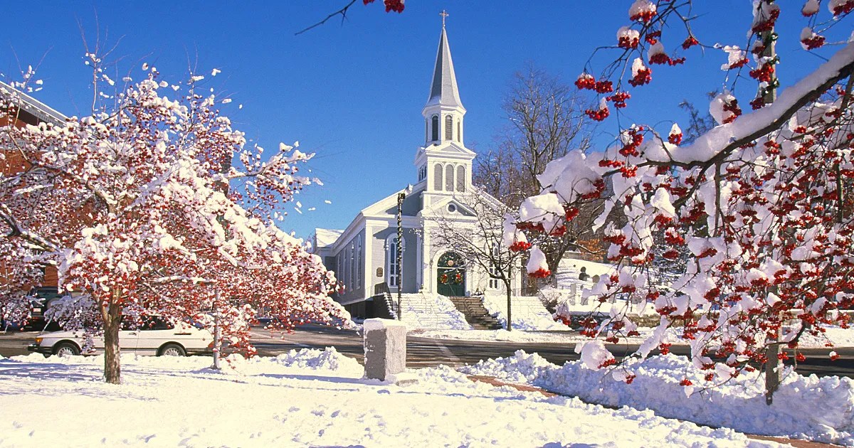 Winter In Concord, Massachusetts Is A Winter Wonderland