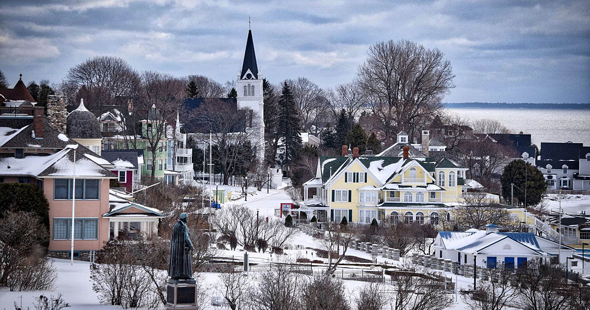 The Island In Michigan That Comes Alive During The Winter Season
