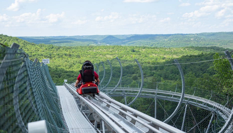 Zoom Around The Track On Missouri's Mountain Coaster