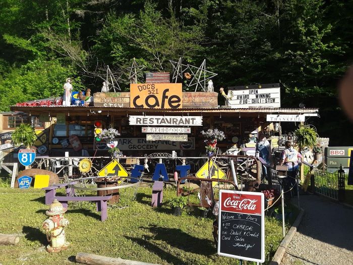 A Visit To Doc's 321 Cafe In Cosby Tennessee Is Zany Fun