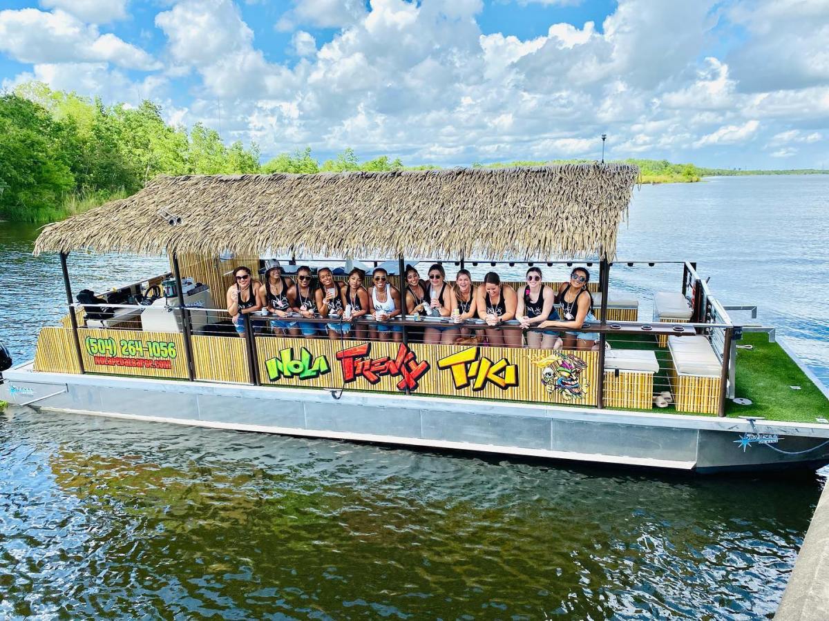 Cruise Around The Bayou On This Floating Tiki Bar In Louisiana