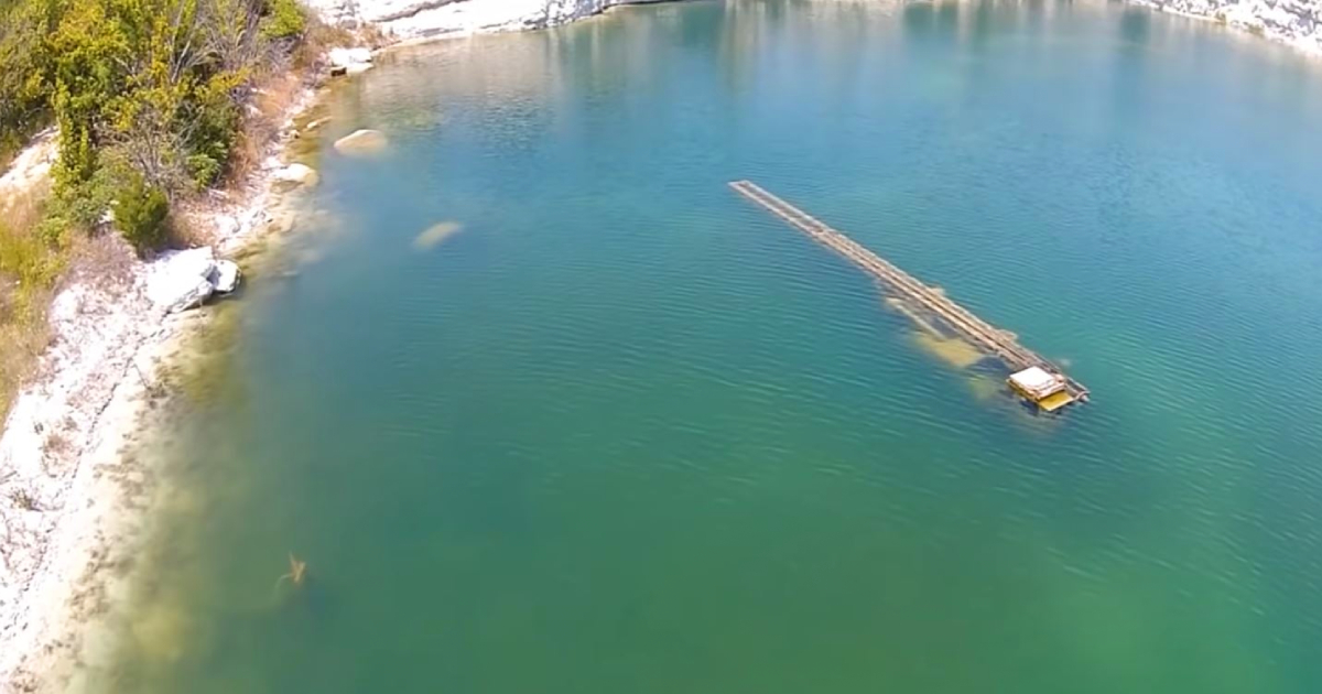 This Drone Photographer Took Flight Over An Abandoned Quarry In Texas ...