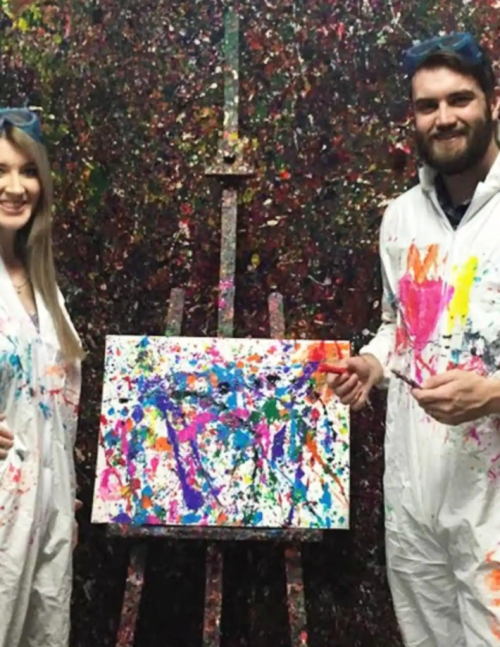 Glow-In-The-Dark Paint Splatter Experience In Maryland