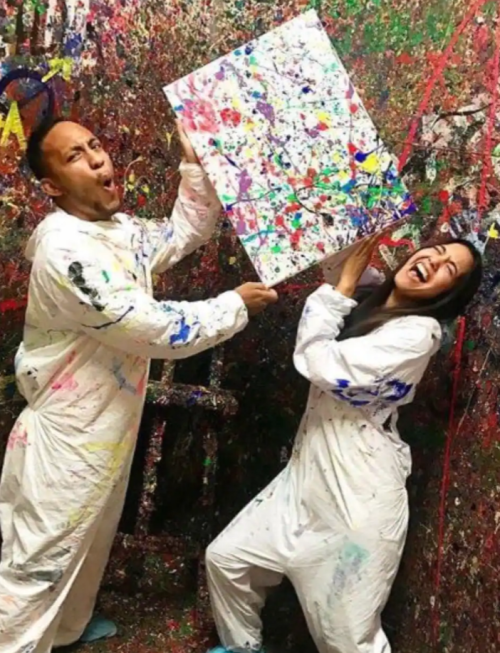 Glow-In-The-Dark Paint Splatter Experience In Maryland