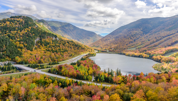 This Scenic Drive Runs Straight Through New Hampshire’s Franconia Notch ...