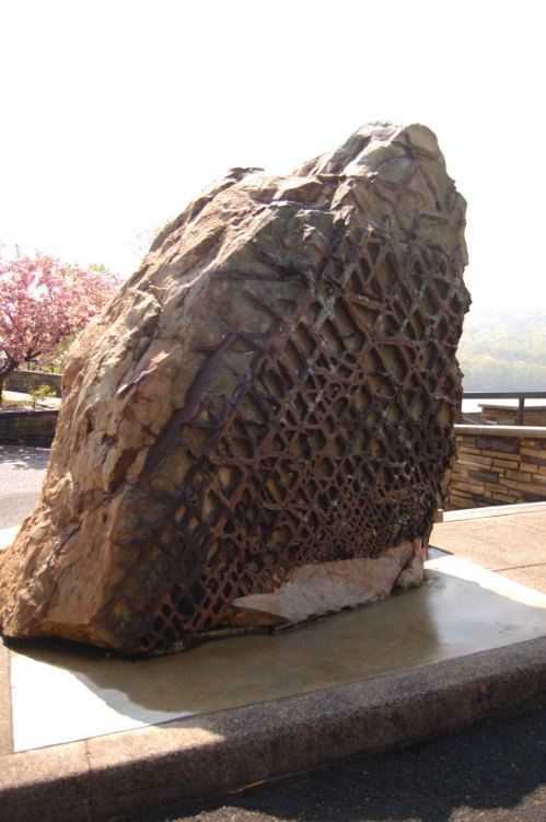 The Unusual Rock At Jennings Randolph Lake In West Virginia