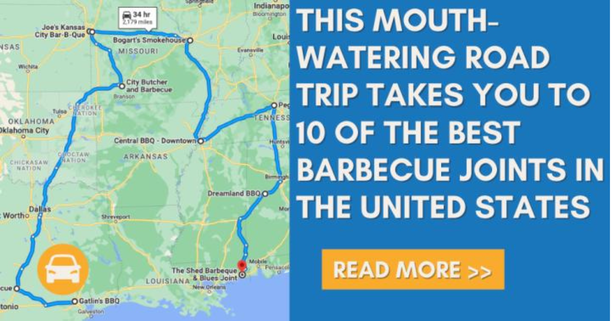 This Mouthwatering Road Trip Takes You To 10 Of The Best Barbecue ...