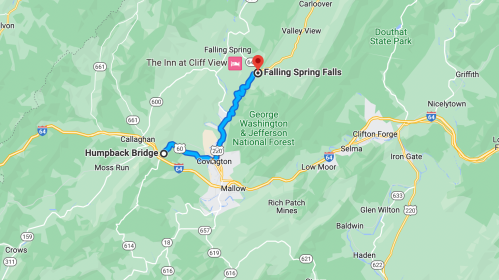 Day Trips In Virginia: Humpback Bridge And Falling Spring Falls