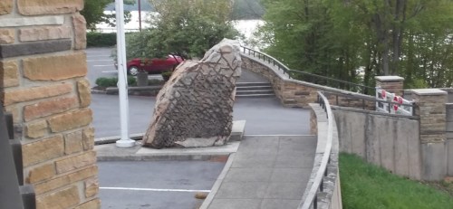 The Unusual Rock At Jennings Randolph Lake In West Virginia