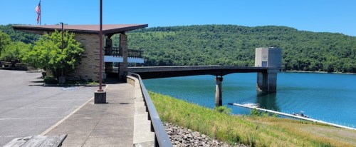 The Unusual Rock At Jennings Randolph Lake In West Virginia