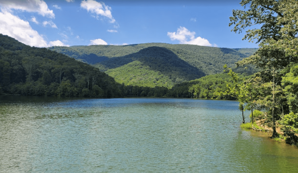 The Water Is Incredibly Blue At Sugar Hollow Reservoir In Virginia