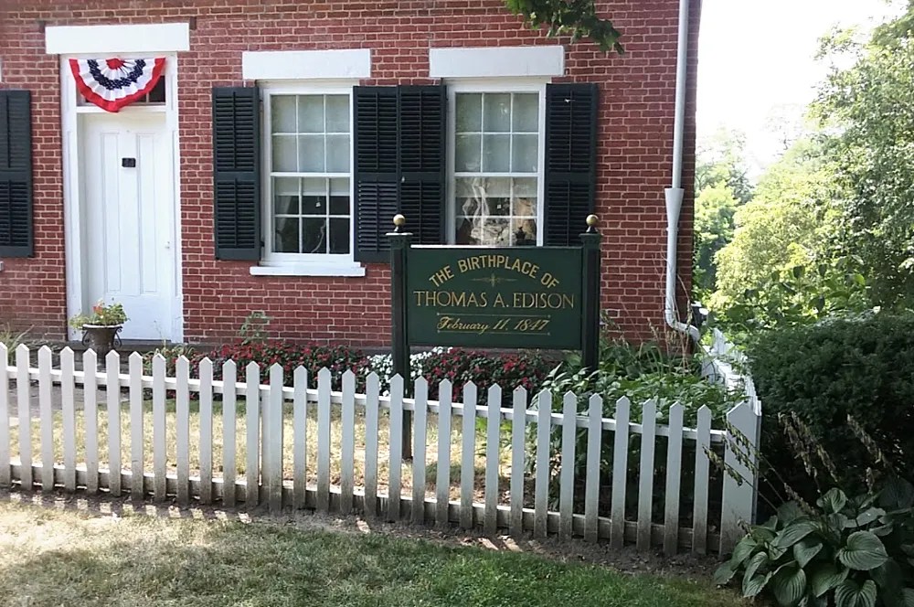 Thomas Edison Birthplace Thomas Alva Edison Birthplace Milan Ohio