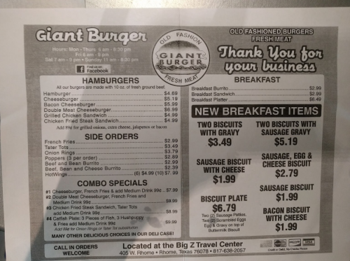 Discover The Best Burgers In Rhome, Texas At Giant Burger