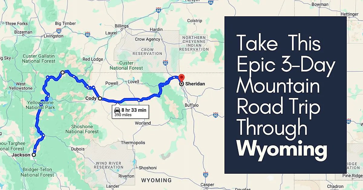 Enjoy A Scenic 3-Day Road Trip In Wyoming To Iconic Mountains