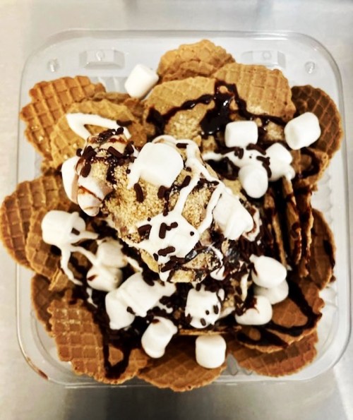 Ice Cream Nachos At Scoops Of Agawam In Feeding Hills, MA