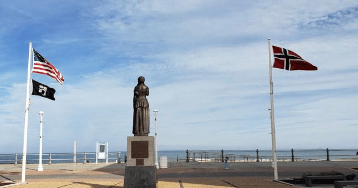 The Norwegian Lady Statue In Virginia Beach