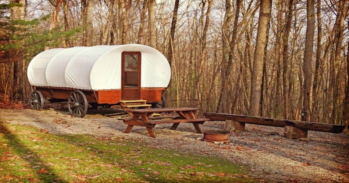 Covered Wagon Camping at Campers Paradise in Pennsylvania
