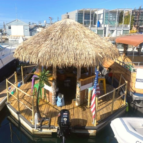 Rent A Unique Floating Tiki Bar In Newport Beach, CA