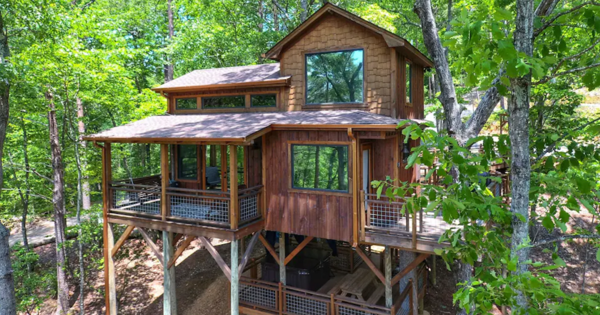 Rent This Vrbo Treehouse In Fannin County, Georgia